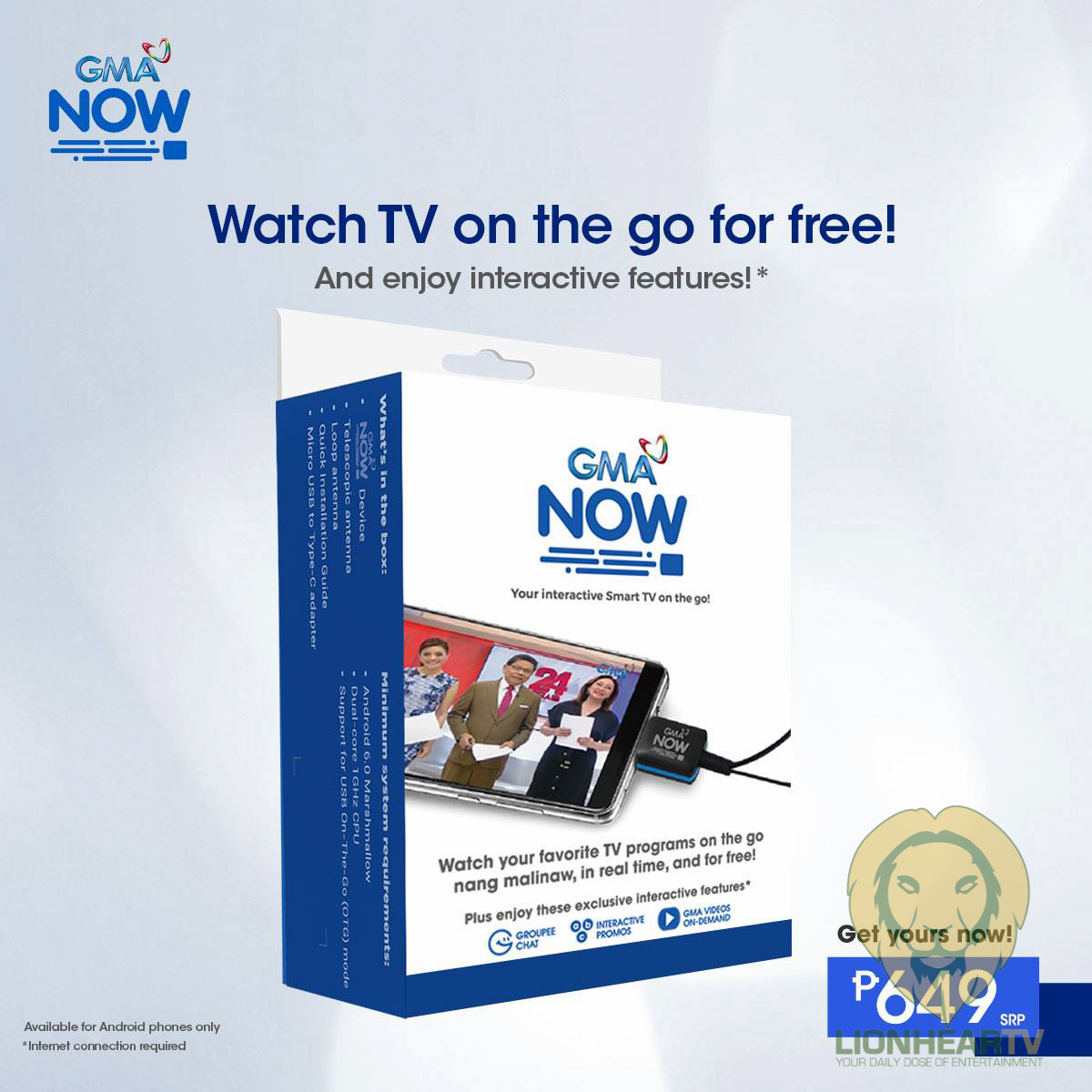 GMA Network unveils its first mobile digital TV broadcast receiver ...