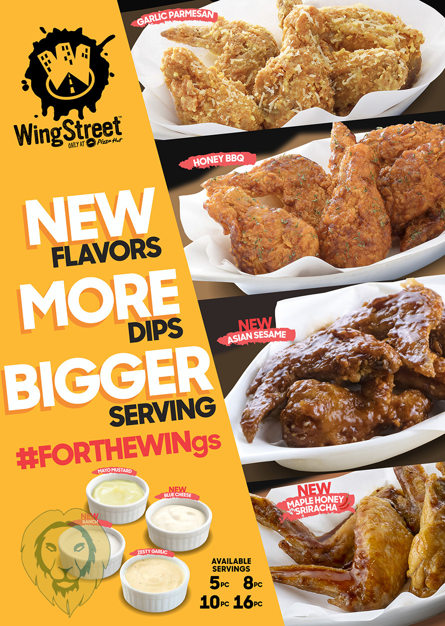 Put the ‘W’ in wings with new flavors and dips from WingStreet by Pizza ...