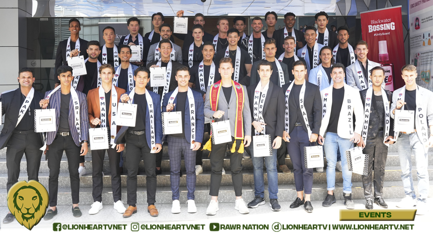 Blackwater supports Manhunt International Male Supermodel 2022 - LionhearTV