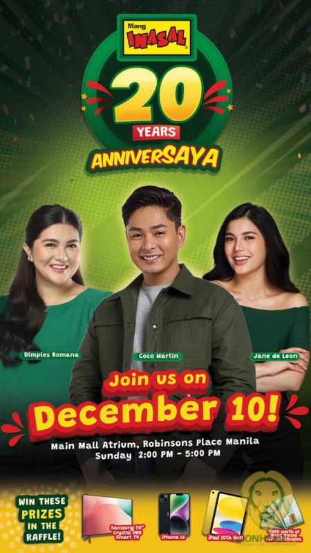 Mang Inasal marks 20th anniversary with a grand back-to-back blowout ...