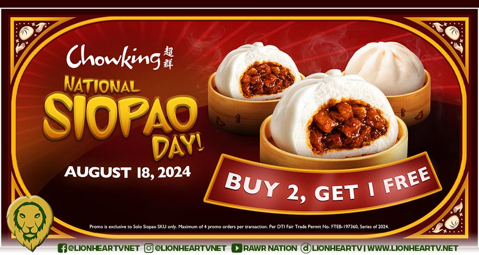 ONLY ON AUGUST 18! Chowking’s Buy 2 Get 1 FREE Best-Tasting Siopao this ...