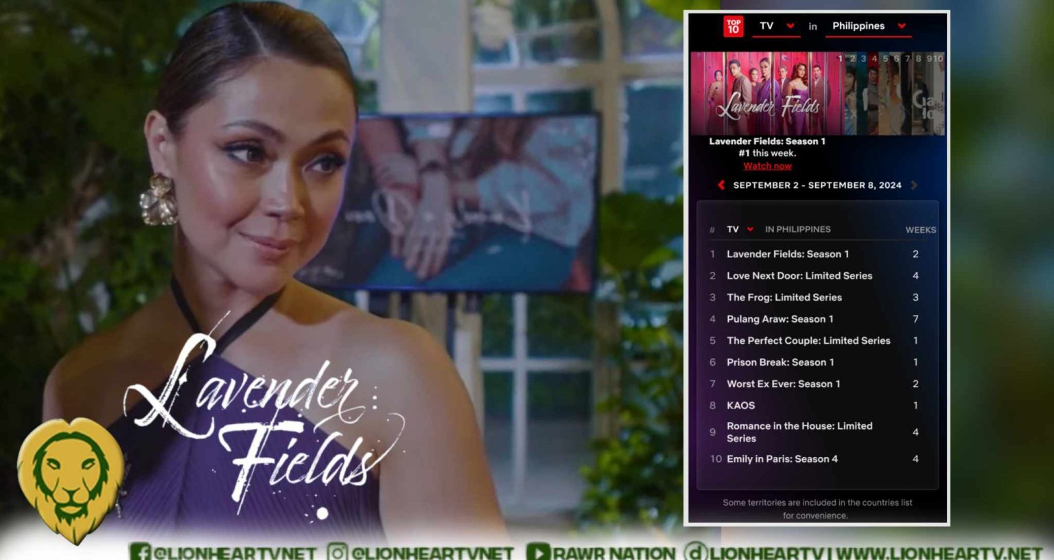 ‘Lavender Fields’ tops Netflix Philippines’ weekly most watched list ...