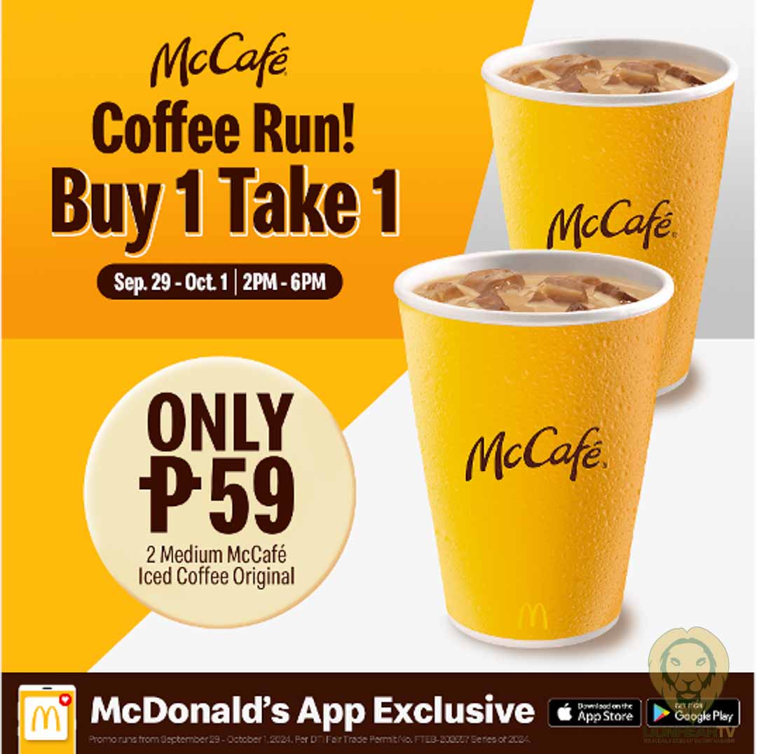 McDonald’s Celebrates National Coffee Day With a Buy 1 Take 1 Coffee ...