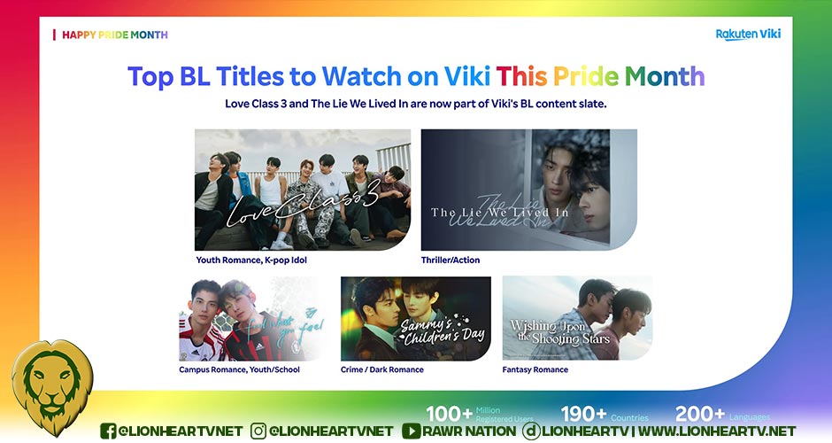 Rakuten Viki Marks Pride Month With New BL Releases Love Class 3 and ...