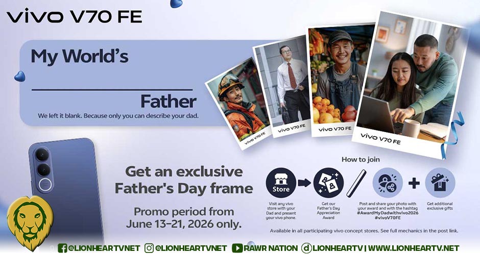 Share photo of you with your dad, win vivo V70 FE - LionhearTV